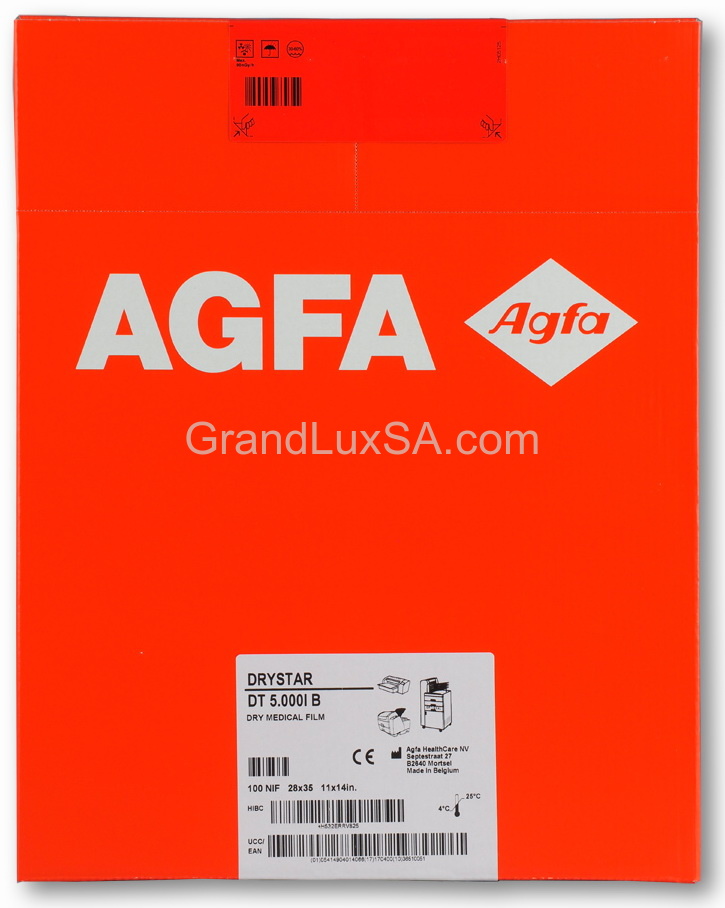 X-ray thermal film for general radiology Agfa Drystar DT 5000 I B 28x35 ...