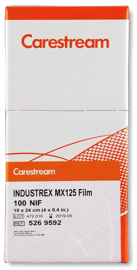 Industrial X-ray Film Carestream Industrex (Kodak) МХ125 10x24 cm. - GrandLuxSA.com - Worldwide ...